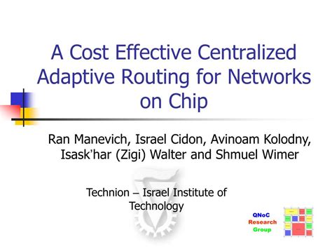 Ppt A Cost Effective Centralized Adaptive Routing For Networks On Chip Powerpoint Presentation