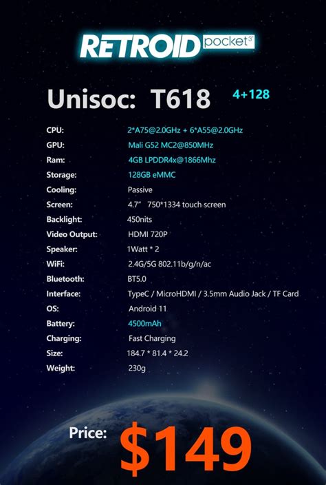 Rp3 Price And Spec From The Retroid Discord Rsbcgaming