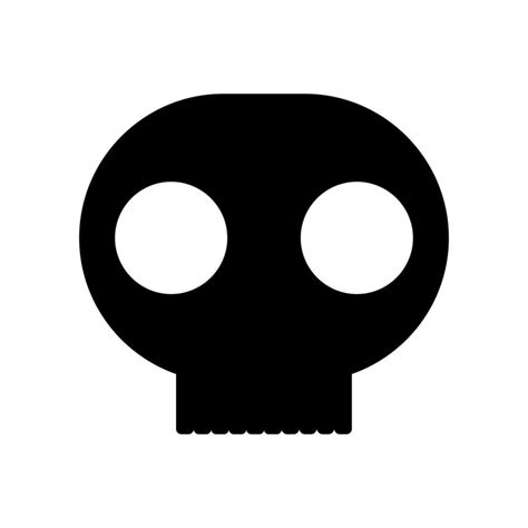 Scull Vector Icon Skeleton Illustration Symbol Halloween Sign Or Logo