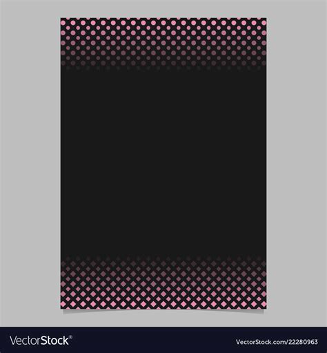 Geometric Halftone Pattern Poster Template Vector Image