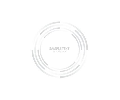 Abstract Lines In Circle Form Design Element Geometric Shape Striped Border Frame For Image