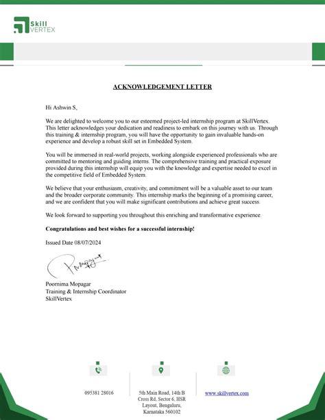 Embeddedsystems Internship Learnings Newopportunities Ashwin S