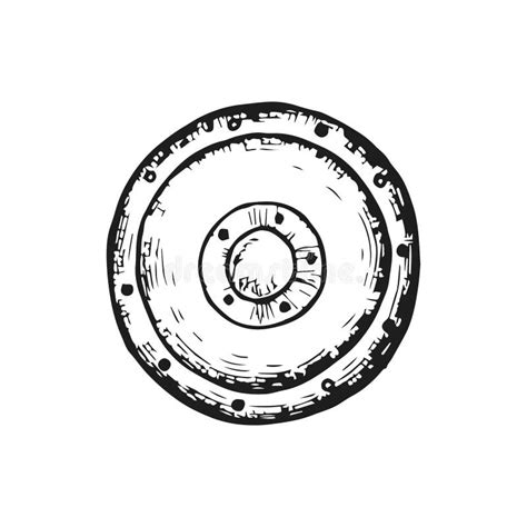 Knight Shield Sketch Vector Illustration Stock Vector Illustration Of Cartoon Military 255311632