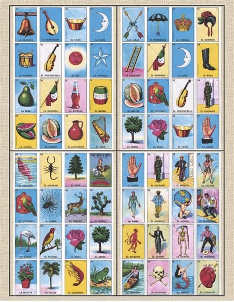 Lotería Mexicana Todas Las Cartas De 1 A La 54 Pdf