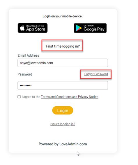 How Do I Solve A Login Issue Loveadmin