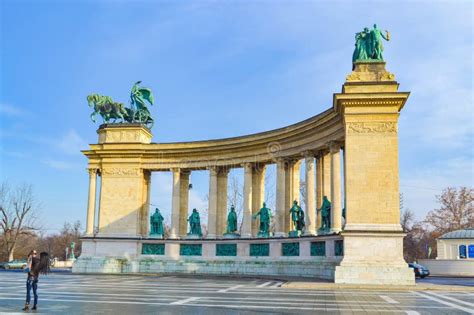 Heroes Square Monument Budapest City Hungary Editorial Photo Image Of