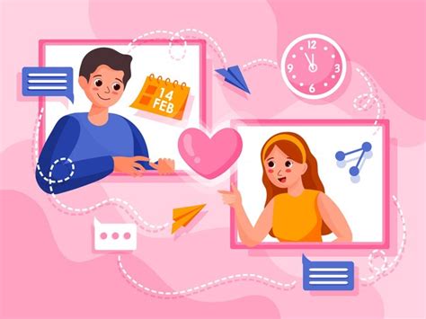 Premium Vector A Ldr Couple Who Celebrating Valentine