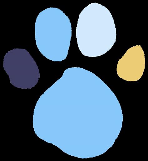 Blueys Pawprint Preschool Crafts Fall Birthday Tags 2nd Birthday