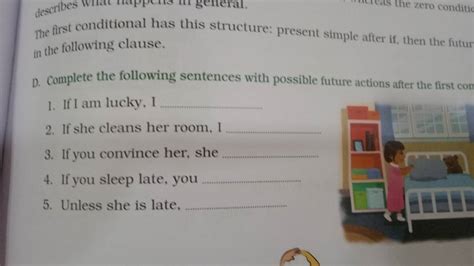 The First Conditional Has This Structure Present Simple After If Then T