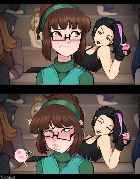 Rule 34 2girls Afrobull Amber Eyes Background Character Bangs Bedroom