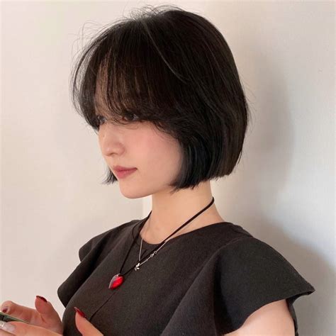 2025 여자 단발 중단발 헤어스타일 유행 머리스타일│세미 레이어드컷 네이버 블로그