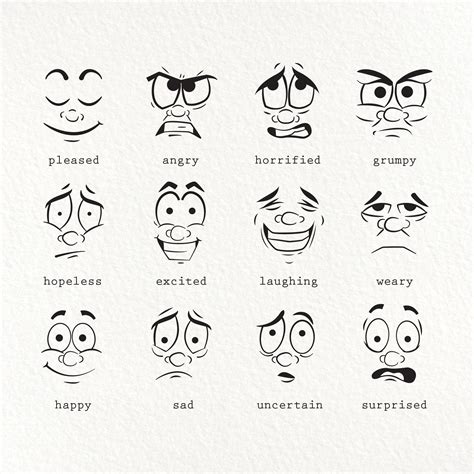 Face Expressions Drawing