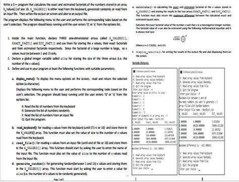 write a ce program that calculates the exact and
