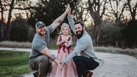 Photos Of Dad Future Stepdad And Daughter Go Viral For Sweet Message
