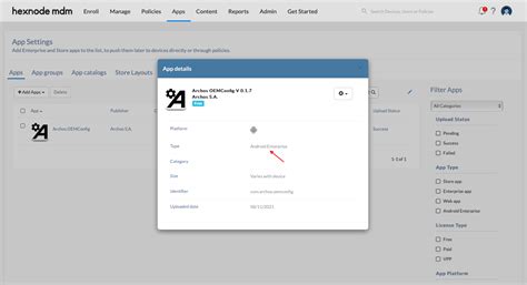 Configuring Archos Devices With Oemconfig Hexnode Help Center