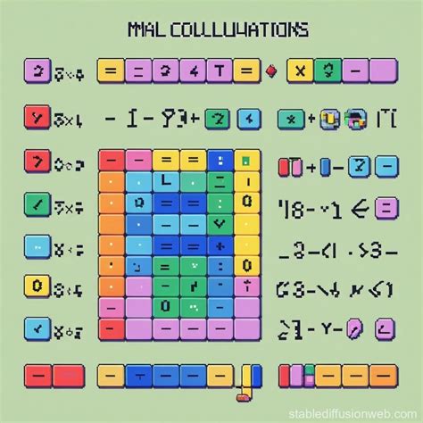 Simple Math Calculations Stable Diffusion Online