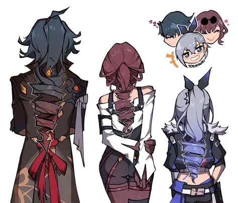 Kafka Silver Wolf And Blade Honkai And More Drawn By Wokiiarts Danbooru