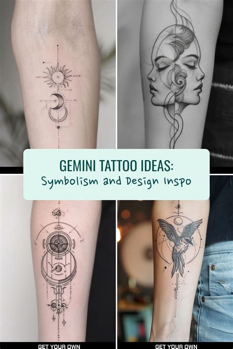 Gemini Star Sign Tattoo Ideas Symbolism And Design Inspirations Artofit