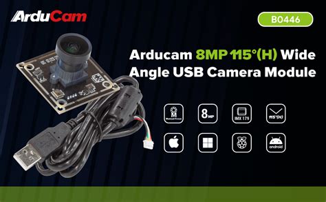 Amazon Com Arducam 8MP IMX179 USB Camera Module Wide Angle Lightburn Camera With 115 H M12