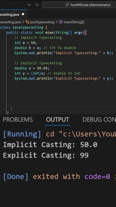 Java Typecasting Program Java Full Course 2025beginner To Advanced