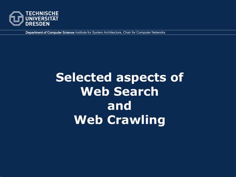 Web Search And Crawling Architecture And Indexing