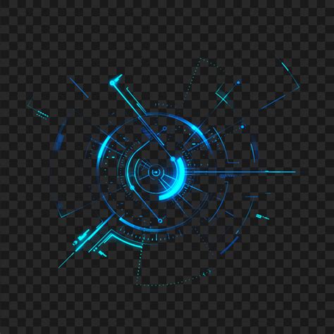 Technology Futuristic Blue Circle Abstract Png Image Citypng