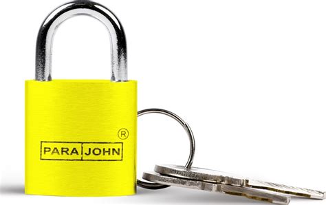 Alum Lock With Keys Brass Padlock With 2 Keys Standard Security