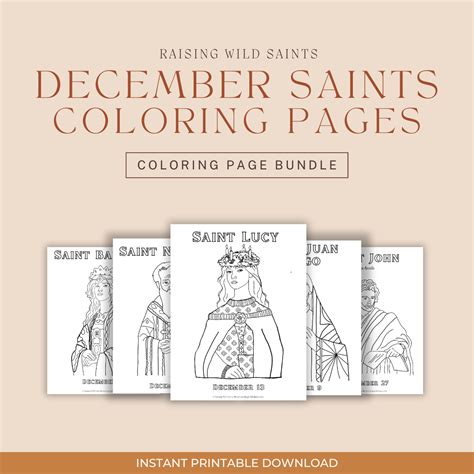 Printable Saint Coloring Pages 2025