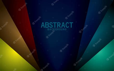 Premium Vector Dark Blue Background Vector With Colorful Overlap Layer