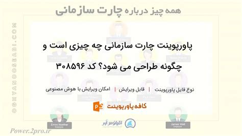 دانلود پاورپوینت چارت سازمانی چه چیزی است و چگونه طراحی می شود؟ کد 308596