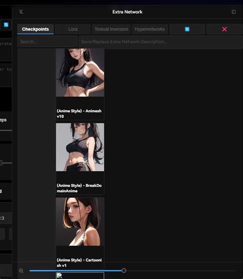 SDNext Extra Network Not Rendering Previews Correctly Issue Lobehub Sd Webui Lobe