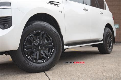 Nissan Patrol Y62 Roh Vapour Matt Black Silver Bolts