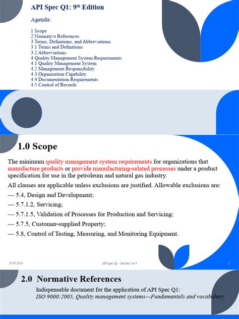 Api Spec Q1 Section 1 To 4 Pdf Quality Management System