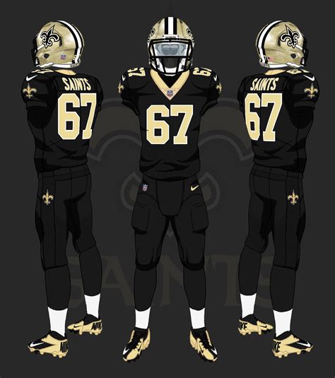 New Orleans Saints Uniforms By Coachfieldsofnola On Deviantart