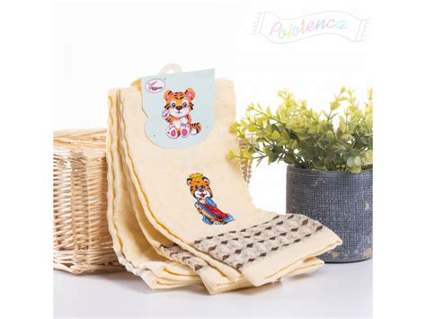 Рушники для рук вафельні Тигр купити недорого оптом і вроздріб M6502