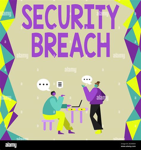 Text Showing Inspiration Security Breach Word Written On Incident That