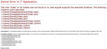 Mvc 4 Mvc Cannot Locate Views When Using Areas Stack Overflow