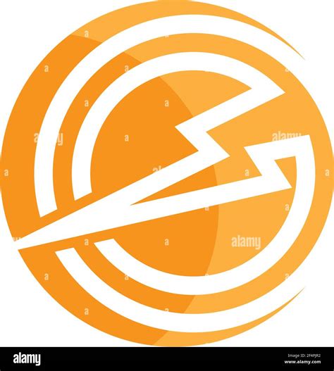 Lightning Bolt Icon Logo Creative Vectorillustration Stock Vector Image