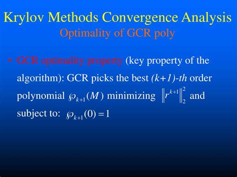 Ppt Krylov Subspace Methods I Powerpoint Presentation Free