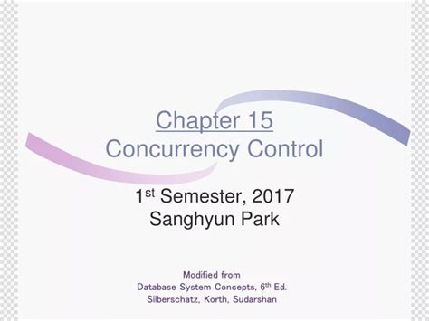 Ppt Chapter 15 Concurrency Control Powerpoint Presentation Free