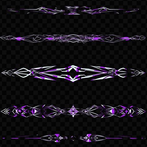 Premium Psd Geometric Metal Wire Borderlines Design With Crystal