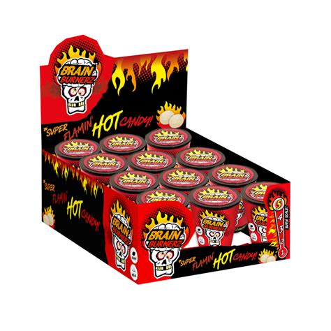 Brain Blasterz Super Flamin Hot Candy 1 69oz 48g Poppin Candy