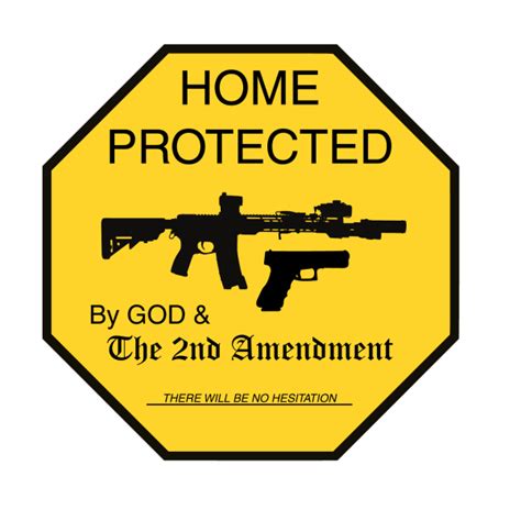 Home Protected By God And The 2nd Amendment