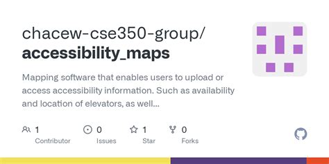 Github Chacew Cse350 Groupaccessibilitymaps Mapping Software That