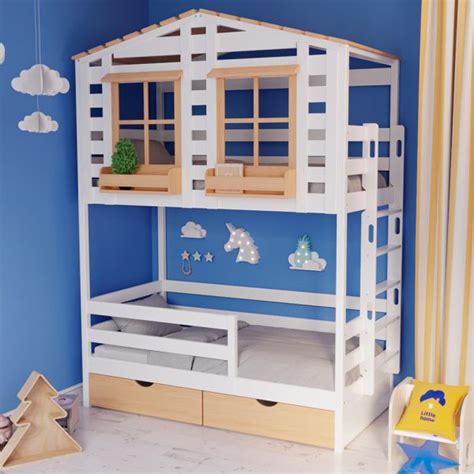 Детская 2 ярусная кровать домик Бильбао 2 Furniture Design Chair Bed Furniture Design