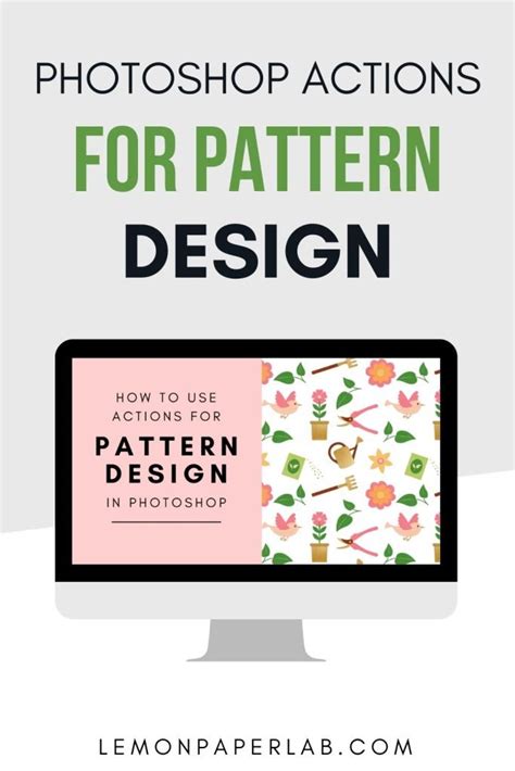 mastering pattern design with photoshop actions lemon paper lab