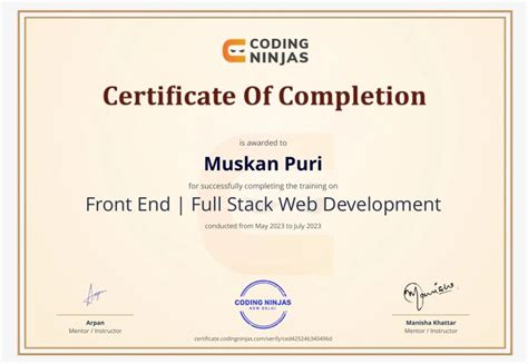Muskan Puri On Linkedin Frontenddevelopment Fullstackwebdevelopment