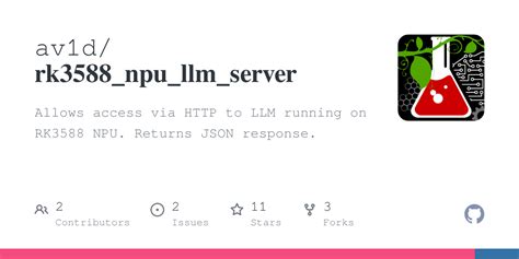 Github Av1drk3588npullmserver Allows Access Via To Llm