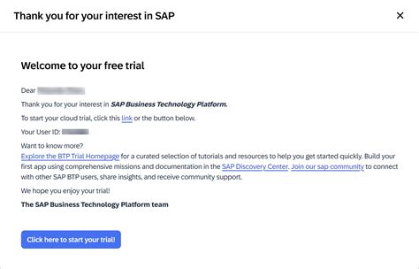 Sign Up For An Sap Hana Cloud Trial Account Sap Tutorials