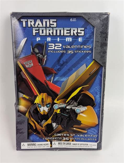 Transformers Prime Valentine Cards Hasbro Transformers 16 Lenticular